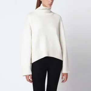 Loulou De Saison Ivory Gioah Cashmere Sweater - White