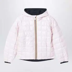 K-WAY Reversible Blue/light Pink Down Jacket