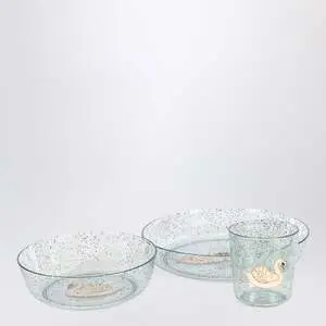 KONGES SLØJD Sparkly Blue Pctg Dinner Set - Light Blue