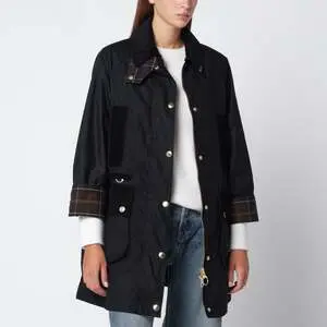 Barbour Waxed Cotton Jacket - Black
