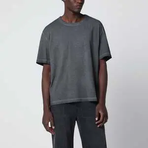 Séfr Washed-effect Mauro Organic Cotton T-shirt - Black