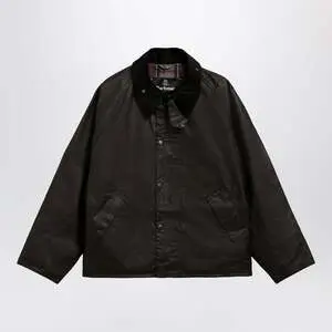 Barbour Os Transport Waxed Jacket - Black