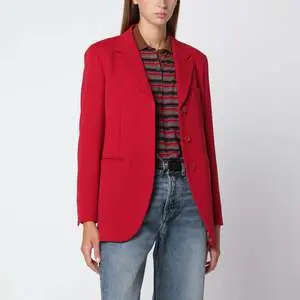 Max Mara Wool Cady Blazer - Red