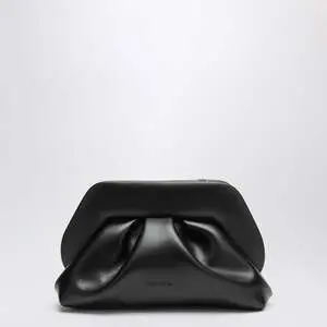THEMOIRE Shirred Sculptural Polyurethane Handbag - Black