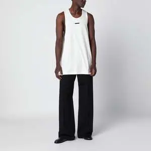 Fear Of God Essential Ivory Cotton Tank Top