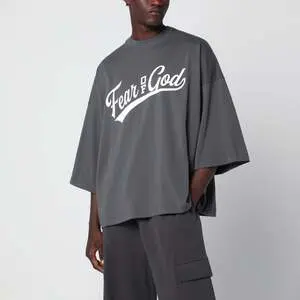 Fear Of God Iron Cotton Merch T-shirt - Grey