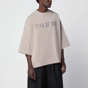 Fear Of God Greige Merch Cotton T-shirt - Grey
