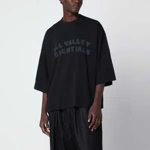 Fear Of God Essentials T-shirt In Tri-blend Jersey - Black