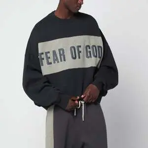 Fear Of God Dark Mélange Cotton Fleece Sweatshirt - Grey