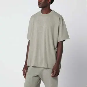 Fear Of God Essentials Seal Heather T-shirt In Tri-blend Jersey - Grey