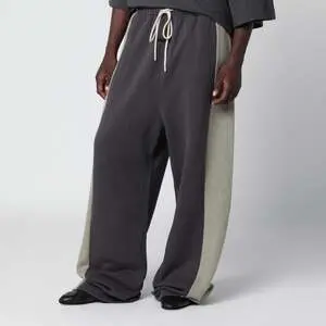 Fear Of God Paneled Lounge Pant Cotton Jogging Trousers - Grey