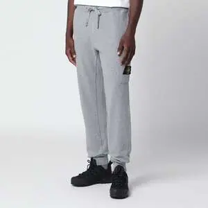 Stone Island Organic Cotton Melange Joggers - Grey
