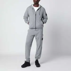 Stone Island Organic Cotton Melange Joggers - Grey