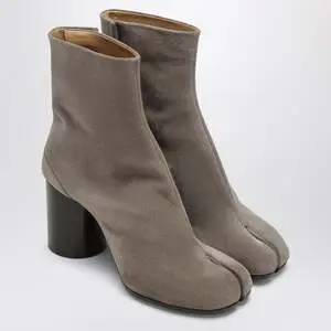 MAISON MARGIELA Taupe Suede Tabi Ankle Boots