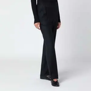 MAISON MARGIELA Straight Navy Virgin Wool Trousers