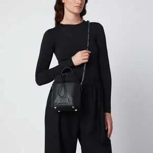 MAISON MARGIELA 5ac Small Leather Bucket Bag - Black