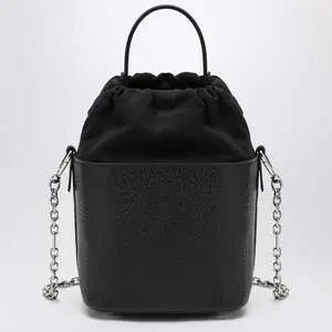 MAISON MARGIELA 5ac Small Leather Bucket Bag - Black