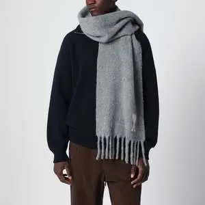 AMI Paris De Coeur Scarf - Grey