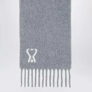 AMI Paris De Coeur Scarf - Grey