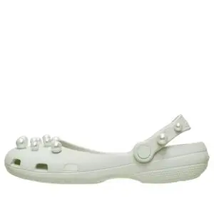 CROCS Classic Elegant Pearl Ballet Flats - Linen