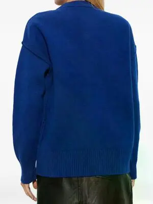 AMI Paris De Coeur Wool Cardigan