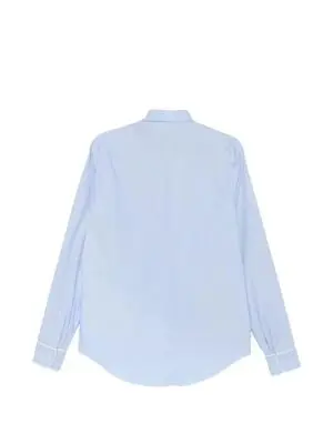 MAISON JEJIA Mami Piped-trim Chest-pocket Shirt - Blue