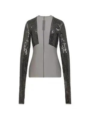 Rick Owens Dennis Sequin-embellished T-shirt