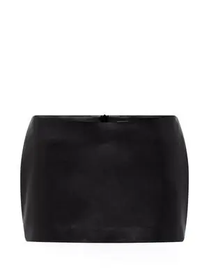 Alex Perry Low-rise Leather Mini Skirt