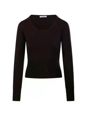 MAX MARA Ribbed-knit Scoop-neck Sweater