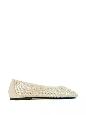 ST. AGNI Woven Ballet Flats