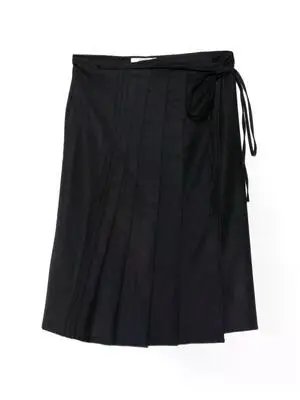 Barena Venezia Pleated Wrap Skirt - Blue