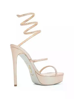 Rene Caovilla Cleo Rhinestone-embellished Platform Sandals
