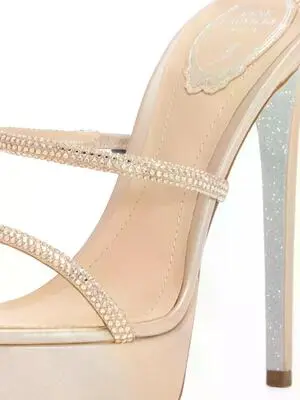 Rene Caovilla Cleo Rhinestone-embellished Platform Sandals