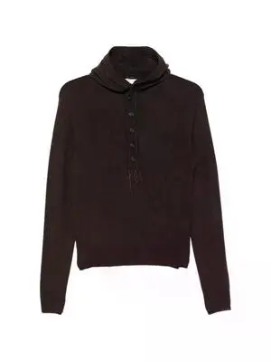 CAMIEL FORTGENS Balacalva Button-up Hoodie