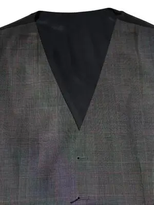 Dolce & Gabbana Checkered-pattern V-neck Waistcoat