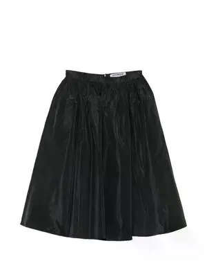 LUTZ HUELLE Glory Pleated Midi Skirt - Black