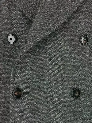 Tagliatore Herringbone Double-breasted Coat