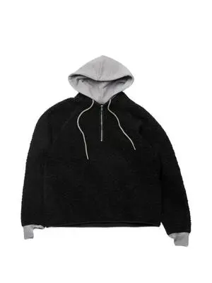 STOCKHOLM SURFBOARD CLUB Farm Quarter-zip Hoodie - Black