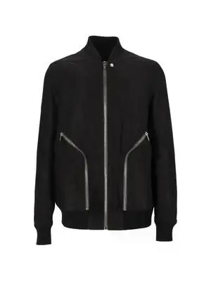 Rick Owens Heizer Flight Ramie Moleskin Jacket