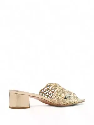 NICOLI Rosella Crystal-embellished Block-heel Sandals