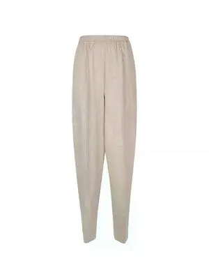 Fabiana Filippi Pressed-crease Elasticated-waist Trousers - Neutrals