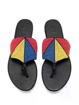 Staud Umbrella Bead-embellished Sandals