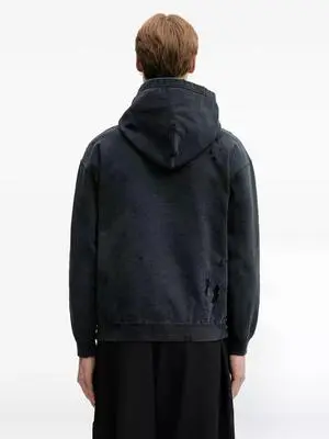 NEIGHBORHOOD Distressed Graphic-print Hoodie