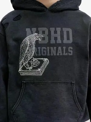 NEIGHBORHOOD Distressed Graphic-print Hoodie