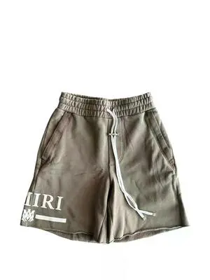 Amiri Logo-print Shorts - Brown