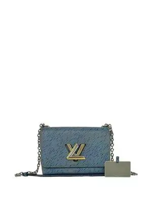 LOUIS VUITTON 2017 Epi Denim Twist Mm Crossbody Bag