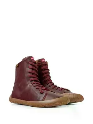 Camper Peu Path+ Lace-up Ankle Boots - Red