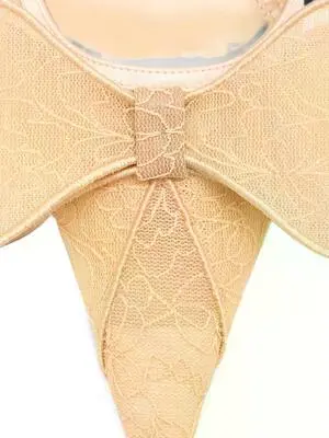 Mach & Mach Le Cadeau Lace Slingback Pumps