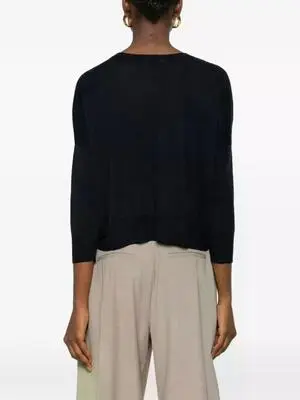 BASE MILANO Fine-knit Drop-shoulder Sweater