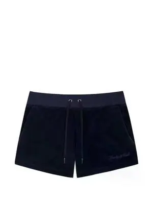 Sporty & Rich Krystal Logo-embellished Shorts
